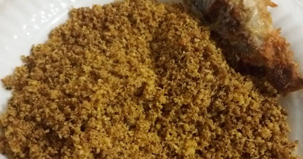 Fried Sugar Cassava flakes with grilled fish Recipe by Charity Brian ...