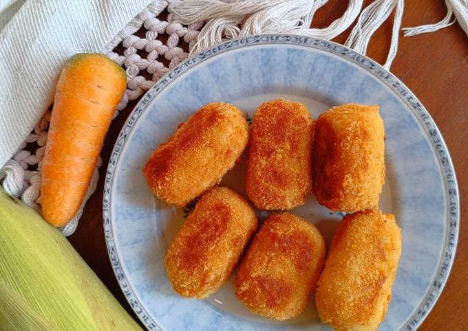 Resep Kroket Singkong (Isi Ragout Sayur) oleh mezzayu luna - Cookpad