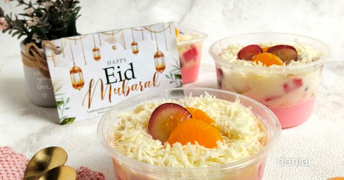 Resep Fruit Salad With Strawberry Pudding oleh Daniar - Cookpad