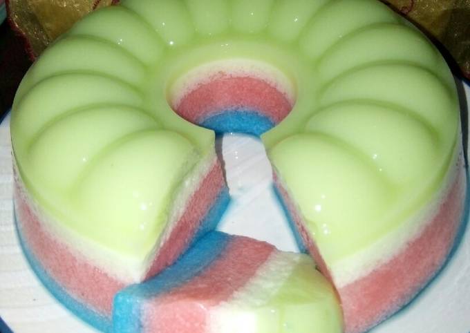 Resep Puding Busa Pelangi oleh Ummu Falah - Cookpad