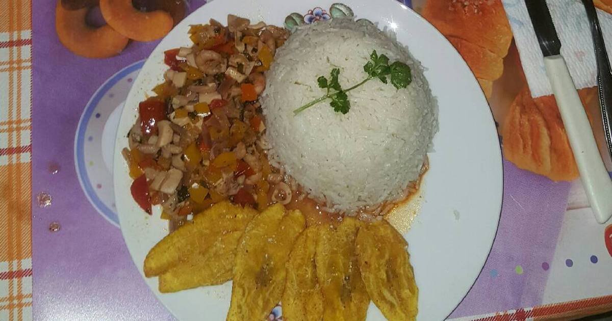 Lambi guisado a la criolla Receta de chef martinez- Cookpad