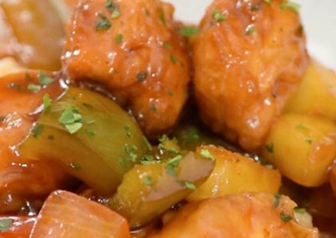 Pechugas de pollo agridulces Receta de Ilea nur- Cookpad