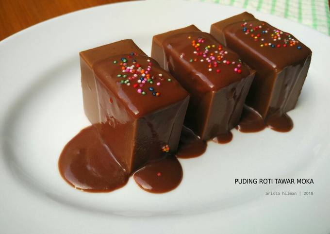 Resep Puding Roti Tawar Moka oleh Arista Hilman - Cookpad