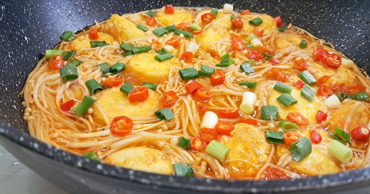 438 resep tofu enoki pedas enak dan mudah - Cookpad