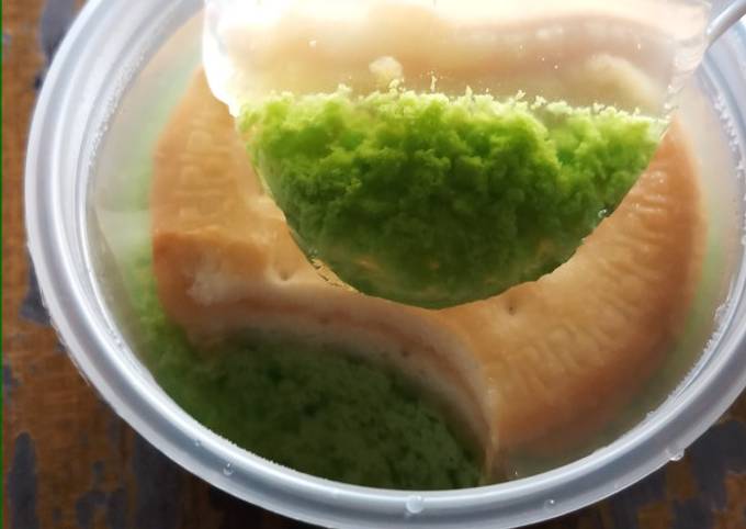 Resep Puding lumut roti marie oleh Dhee - Cookpad