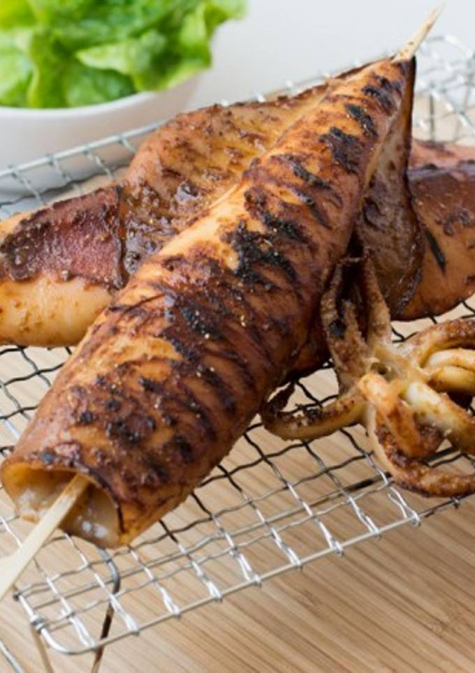 Ikayaki Recipe by Cooking Rabbit - Cookpad