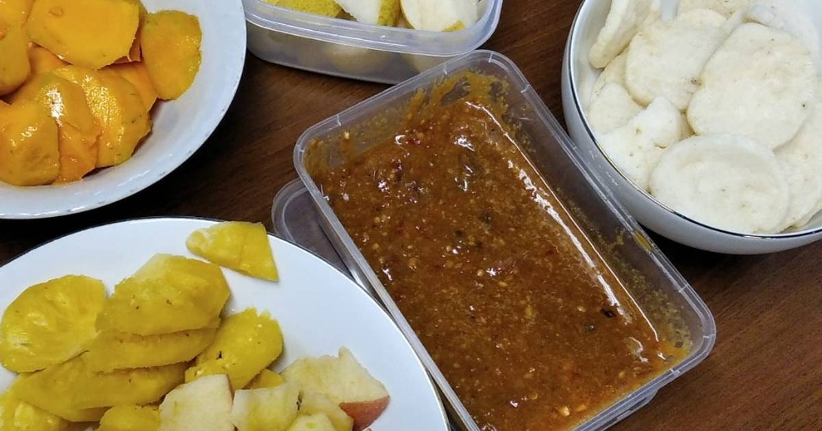 72 resep sambal rujak buah enak dan sederhana ala rumahan - Cookpad