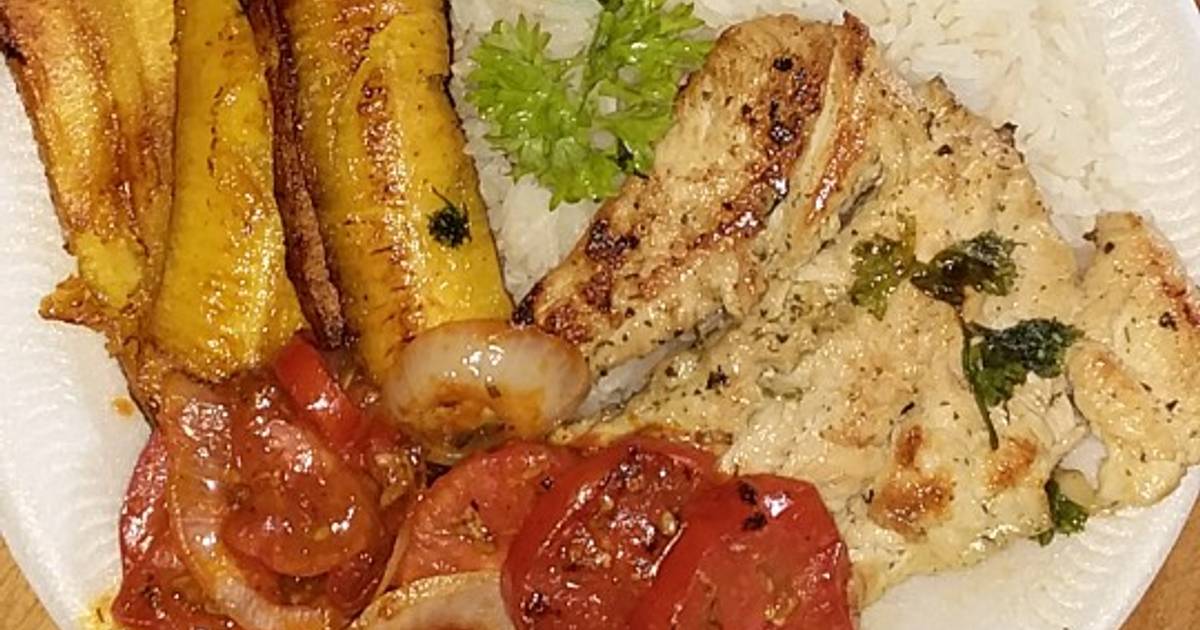 Pollo a la plancha... Y salsa ranchera Receta de Ana Muñoz- Cookpad
