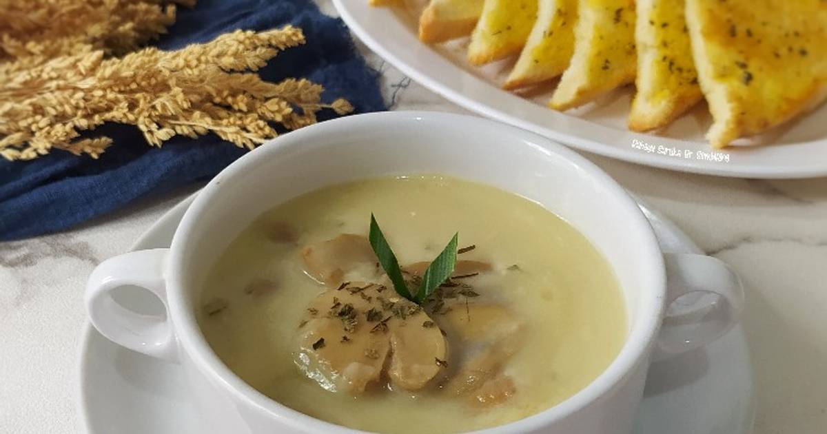 19 resep sup krim jamur mama suka enak dan mudah - Cookpad
