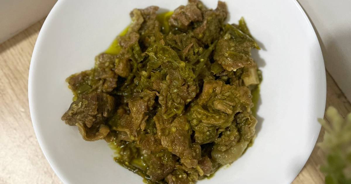 Resep Daging Cabe Ijo oleh Rahma Nabila - Cookpad