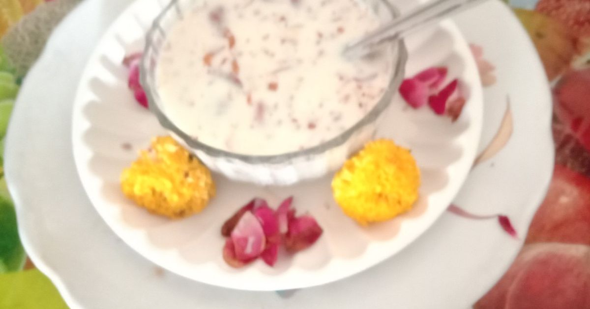 Delicious Chamsur Dana(garden Cress Seeds)kheer Recipe by Ramaben Joshi ...