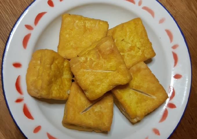 Resep Tahu Kuning Goreng oleh Tjemilan Warung || Windy - Cookpad