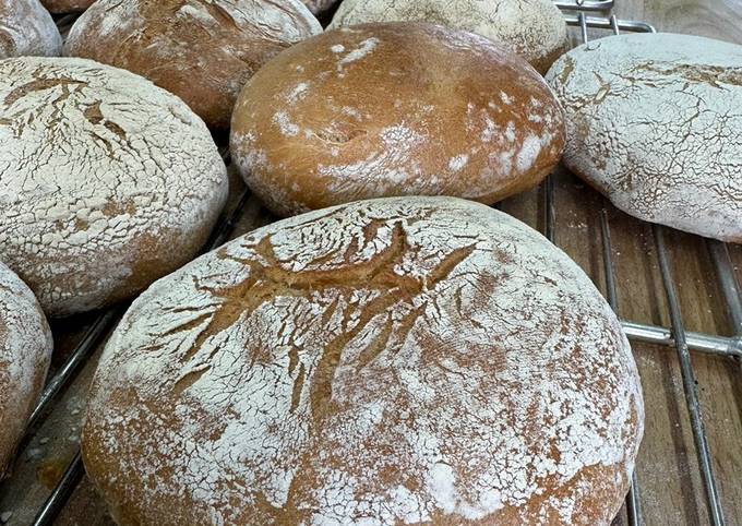 Pan rústico de masa madre (blanco) Receta de Laura García Rodríguez ...