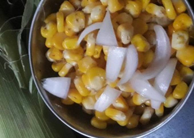 Spicy sweet corn chat Recipe by Premo Kaur - Cookpad