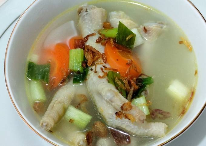 Resep Sup ceker ayam oleh 🌸Listya 🌸 - Cookpad
