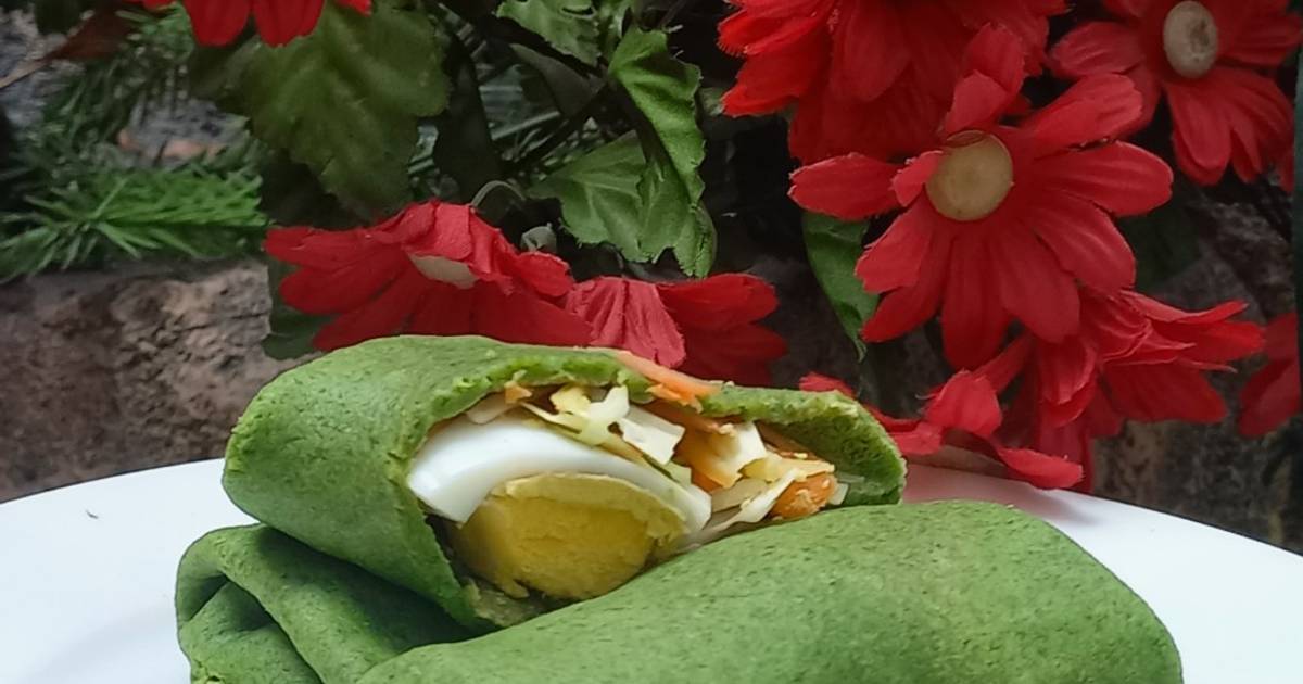 Resep Dadar Gulung Bayam Telur oleh A - Cookpad