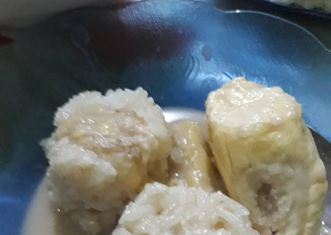 Resep Ketan Kolak Durian oleh Mey's Cila - Cookpad