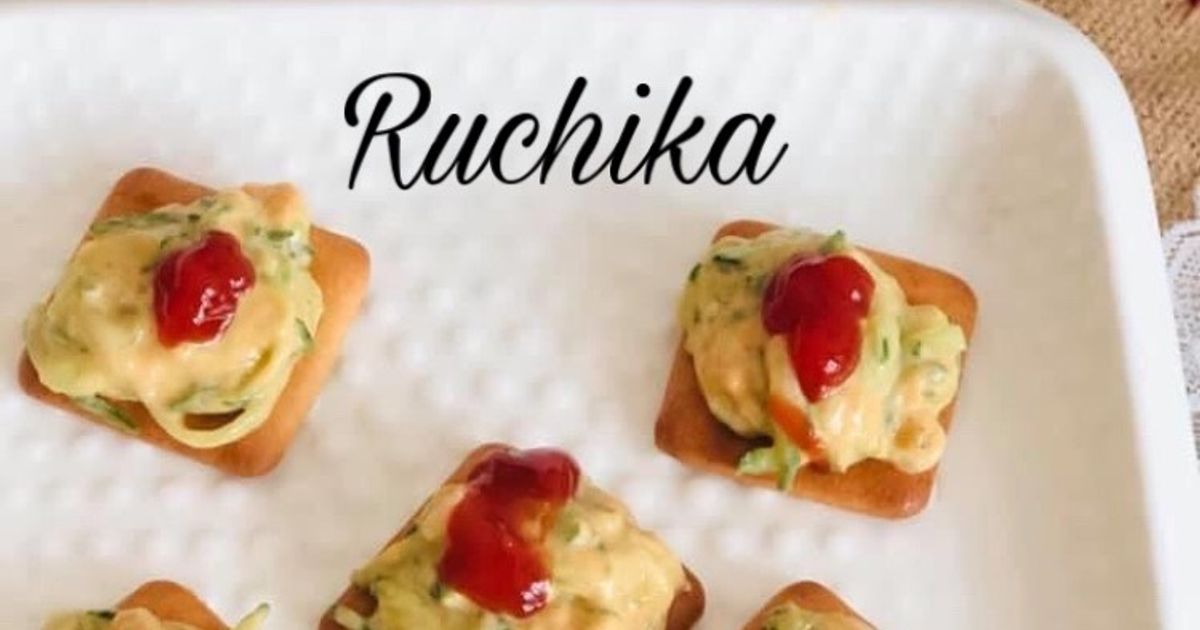 Biscuit Canapés Recipe By Ruchika