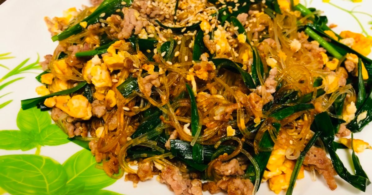 Fried Chinese Starch Noodle Recipe By Aunty Eiko's International ...