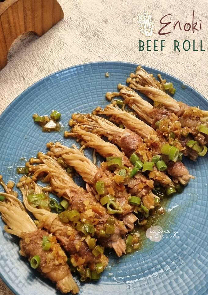 Resep Enoki Beef Roll oleh Isyana G. - Cookpad