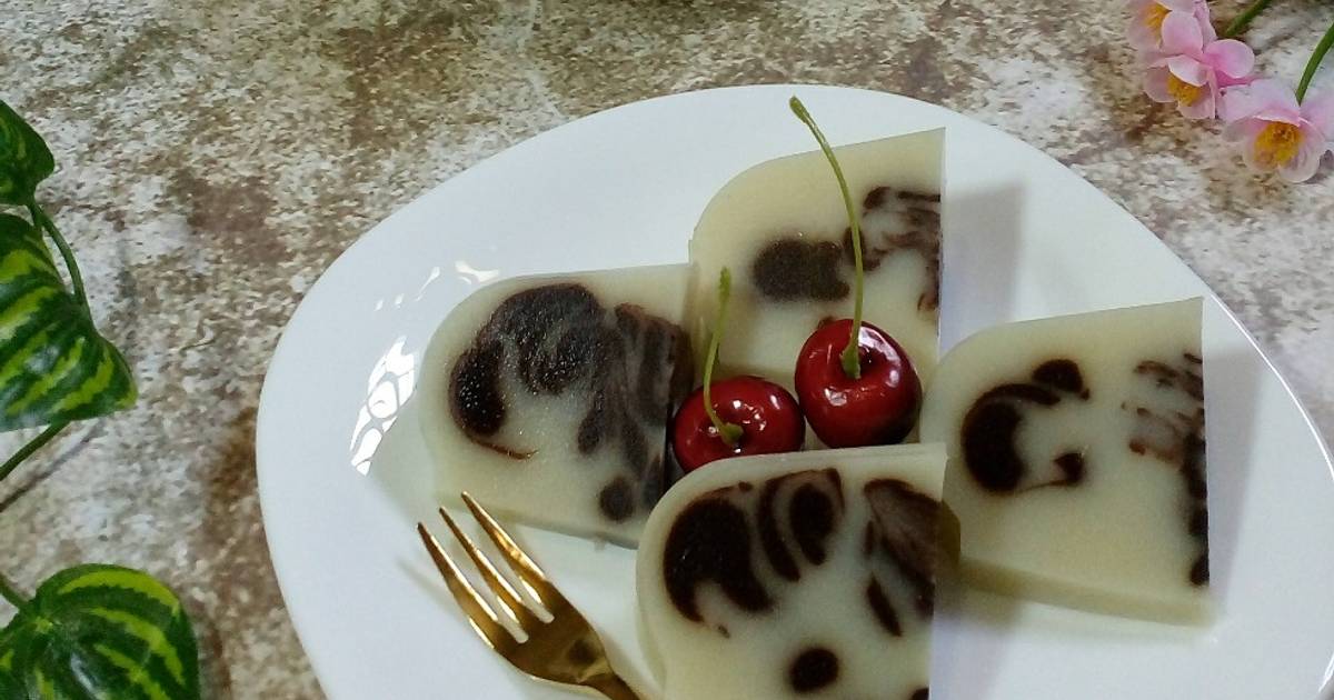 Resep Puding Marmer Roti Agar-agar oleh bubunIrma - Cookpad