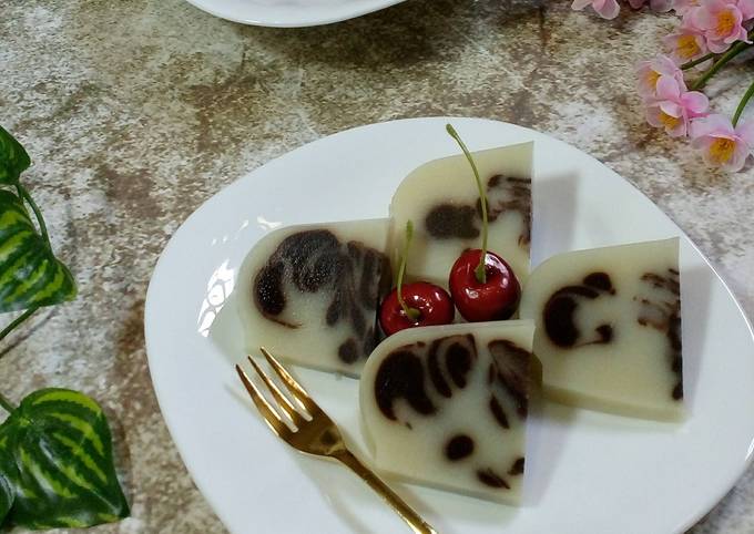 Resep Puding Marmer Roti Agar-agar oleh bubunIrma - Cookpad