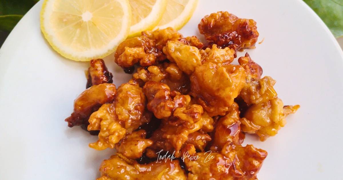 Resep Lemon Chicken (Ayam Lemon) oleh Indah 'Pawon Zie' - Cookpad