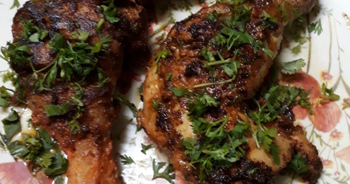 Roasted Tandoori Chicken Recipe by Priya Malhotra Drishti Panjwani - Cookpad