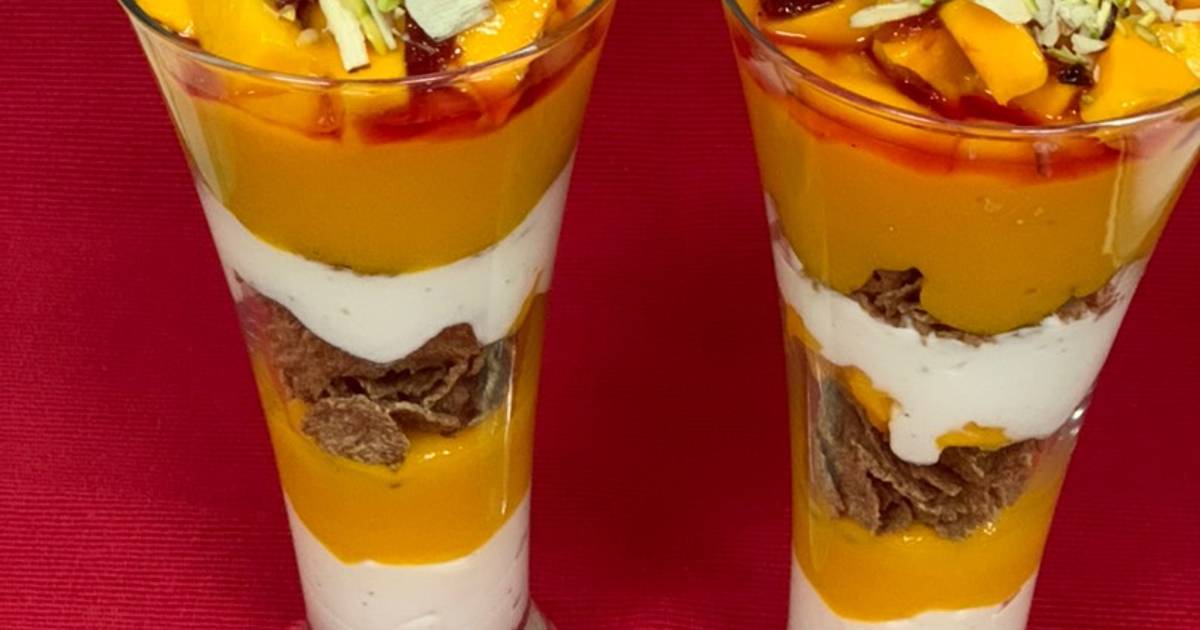 Mango yoghurt parfait Recipe by Alka Bhandari - Cookpad