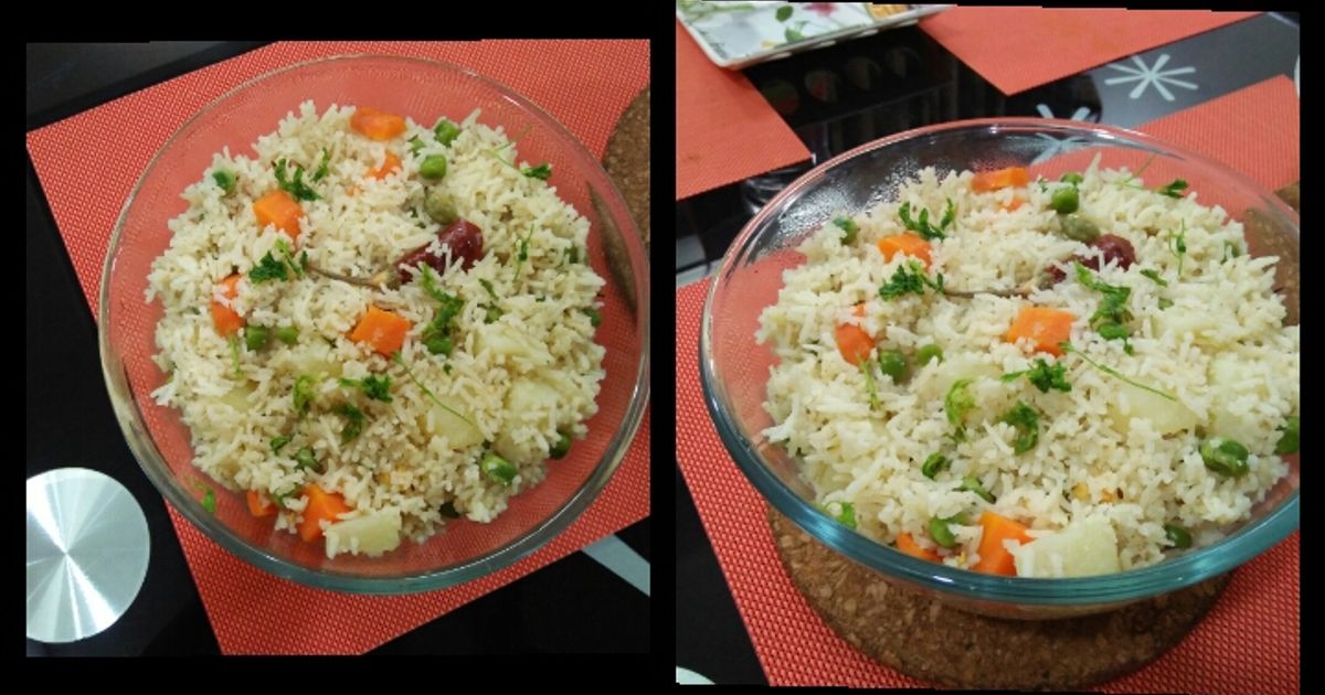 Veg Pulao In Rice Cooker Recipe by Homecook Mou