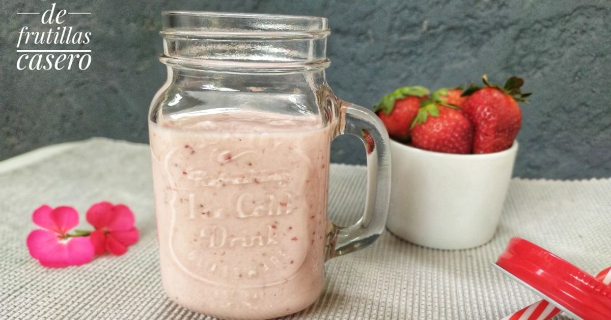 Yogurt De Frutilla Casero Receta de Carolina CASTRO- Cookpad