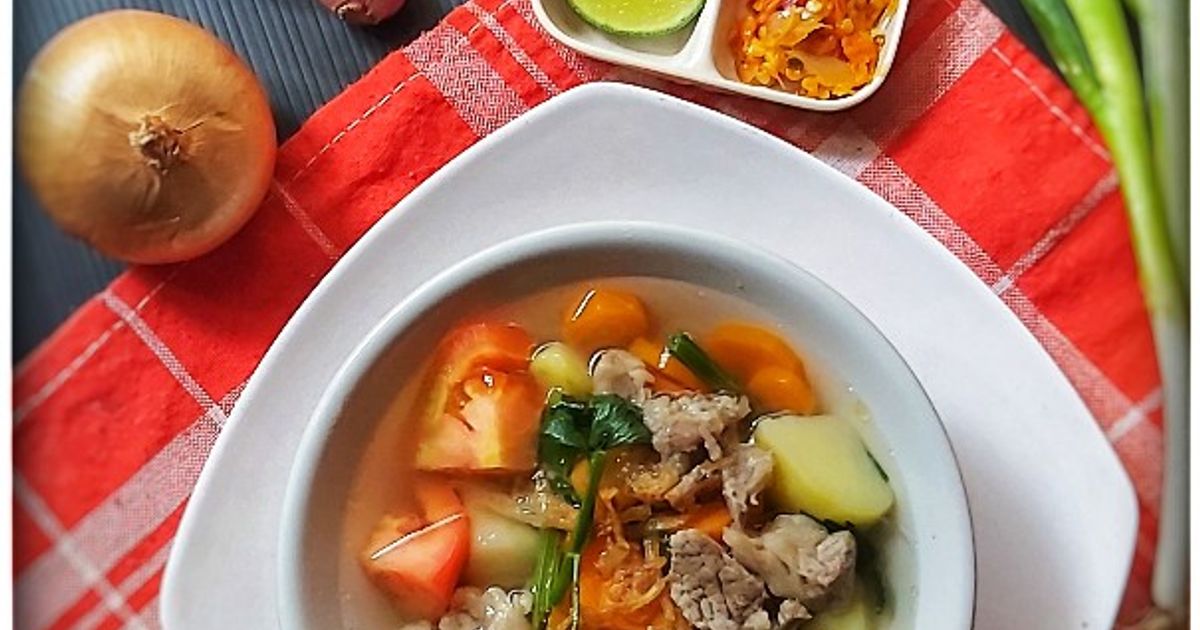 Resep Sop Daging Dan Tetelan oleh MPL's 👩‍🍳 Kitchen🥗🥘 - Cookpad