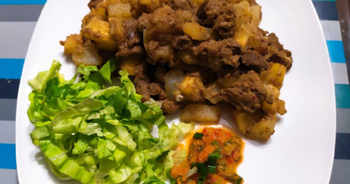 Higadito Carretillero con Yuca Receta de Diana Cordero- Cookpad