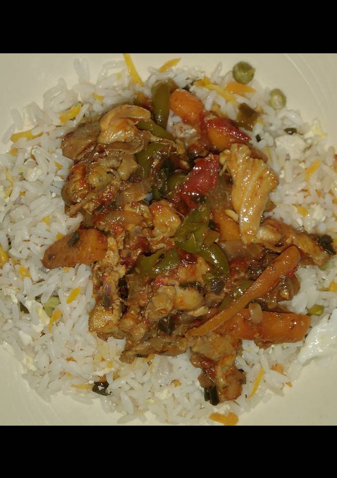 Carrot rice da sauce din kaza girki daga B.Y Testynhealthy - Cookpad