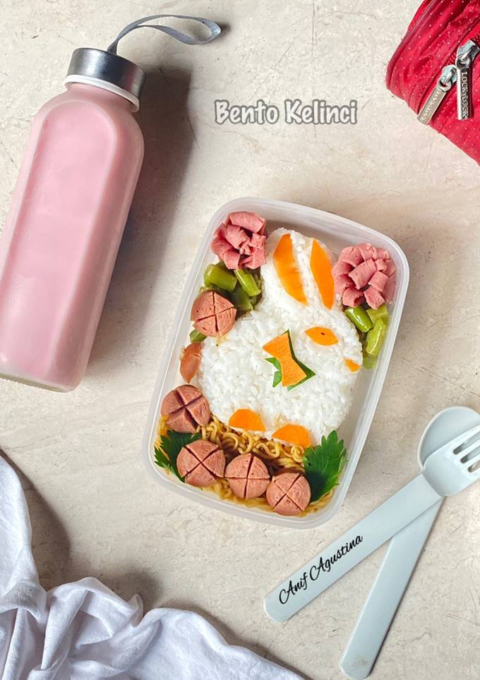 Resep Bento Kelinci (bekal anak sekolah) oleh anif agustina - Cookpad
