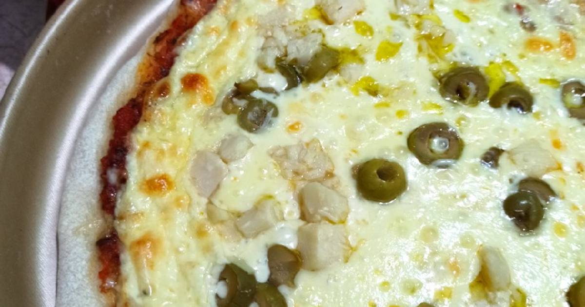 Pizza con queso y palmitos - 55 recetas caseras- Cookpad
