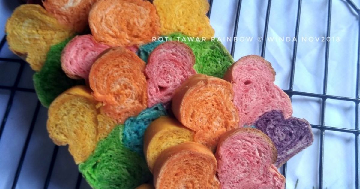 Resep Roti Tawar Rainbow oleh Winda Kamil - Cookpad
