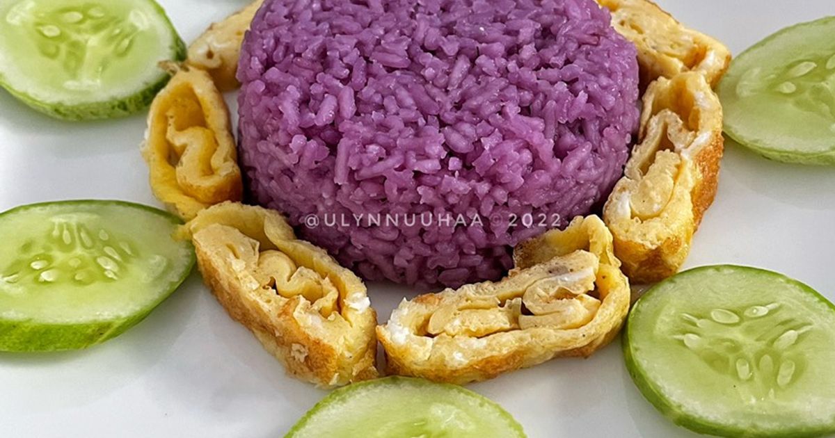 Resep Week 51 : Nasi Uduk Ungu! (Resep Mpasi 1y+) oleh Nuha Ulyn - Cookpad