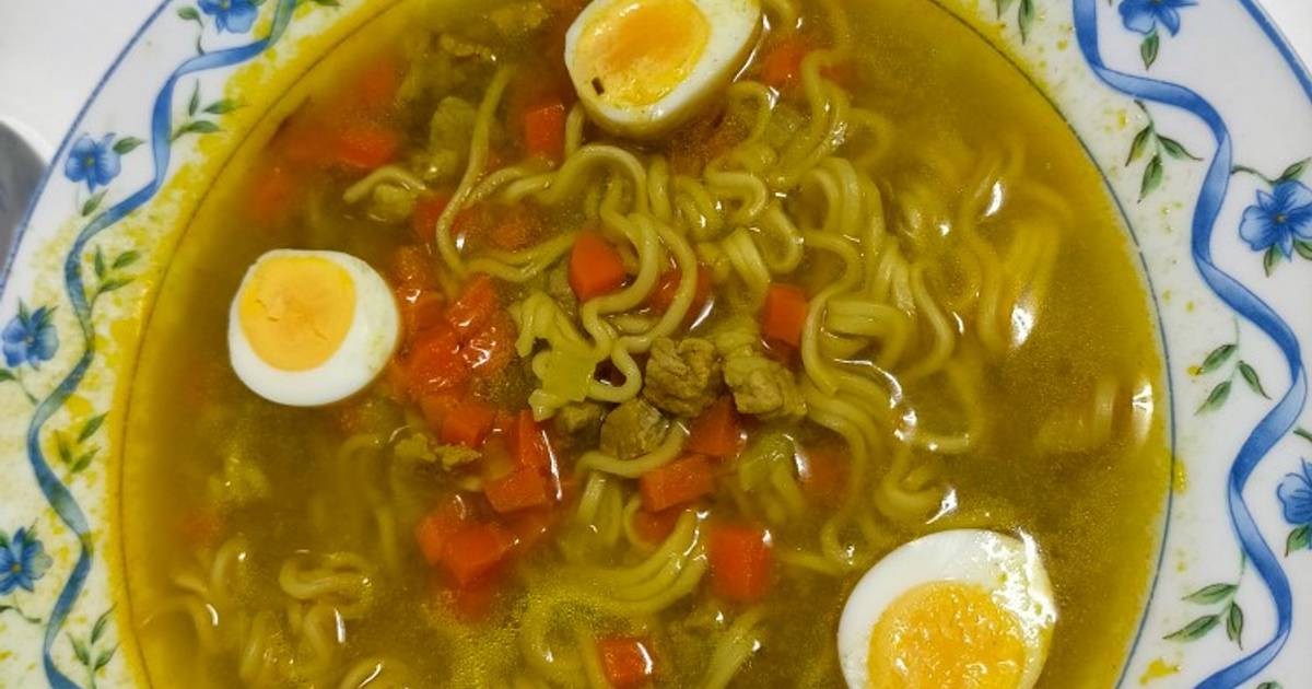 Sopa de noodles - 51 recetas caseras- Cookpad