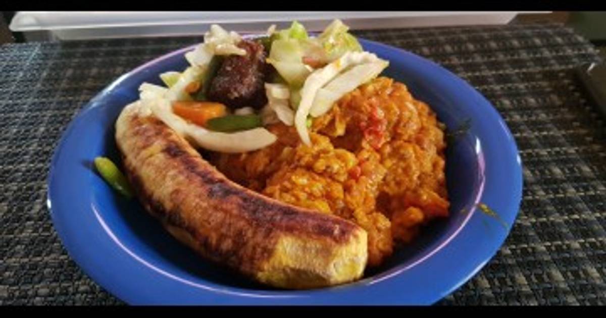 My bole with beans Recipe by Jamila - Cookpad