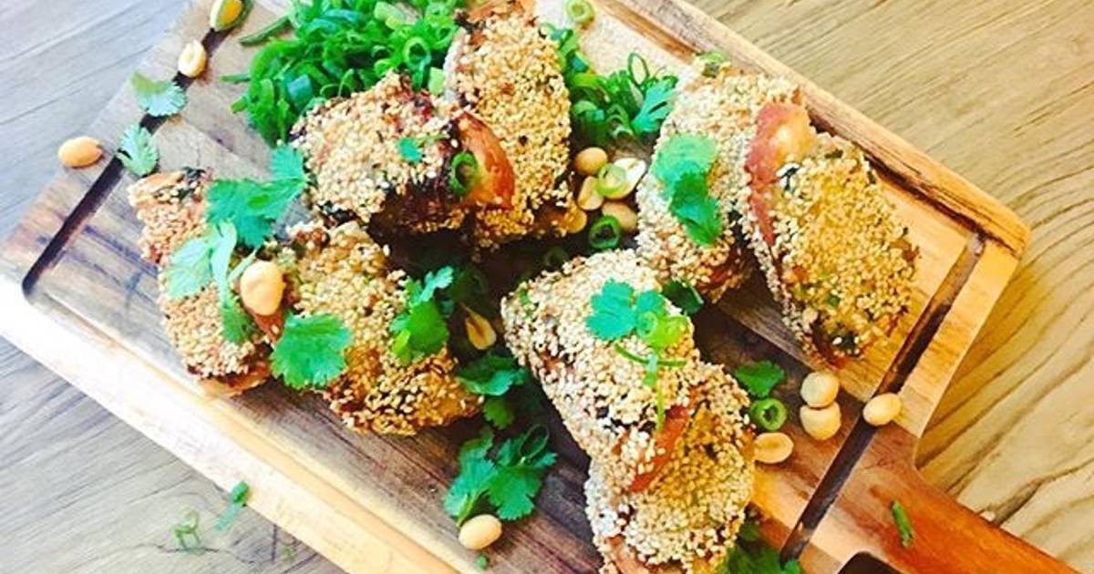 Sourdough prawn toast Recipe by Lyndsey The Cozy Kitchen - Cookpad