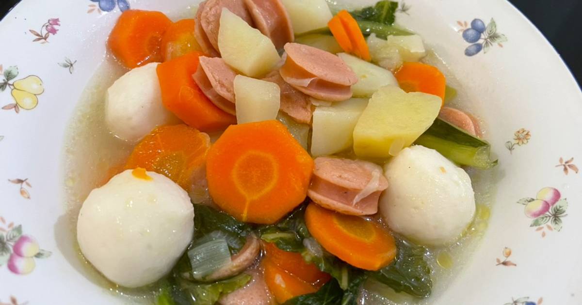 Resep Sup Wortel Kentang with sausage and fishball oleh R_J_T - Cookpad