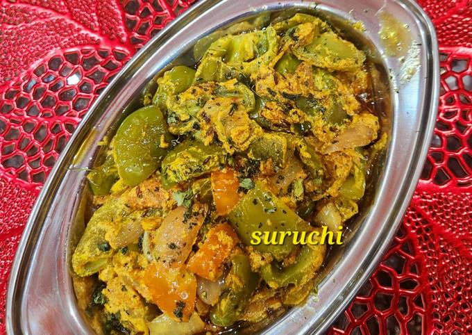Capsicum Onion Sabzi Recipe by Suruchi (Dr. Ruchi Sharma) - Cookpad