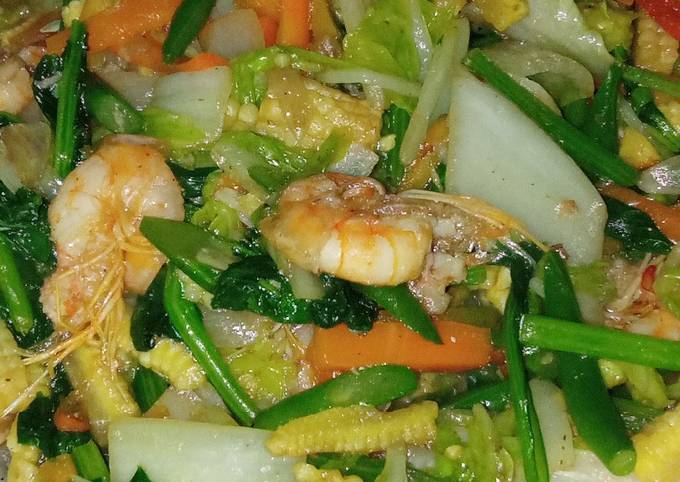 Resep Tumis Udang dan Sayuran oleh Uzzy - Cookpad
