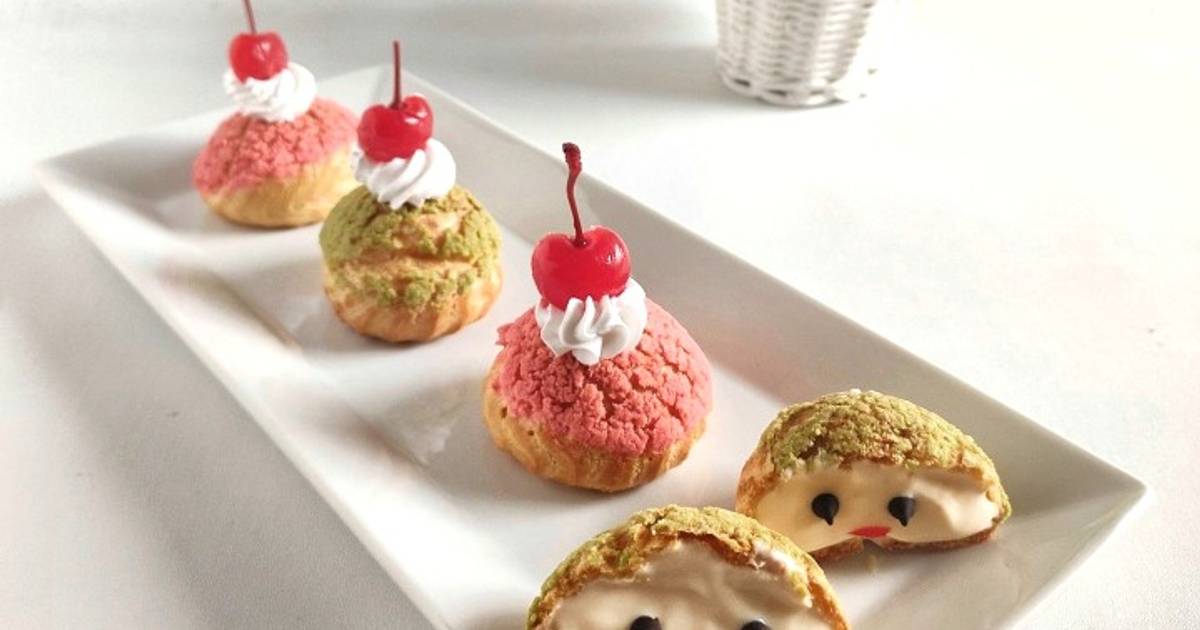 222 resep choux au craquelin enak dan mudah - Cookpad