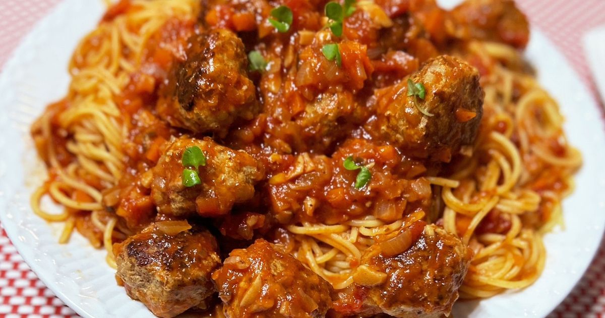 Cagliostro Castle Style Meatball Pasta Recipe by はやくもひろこ