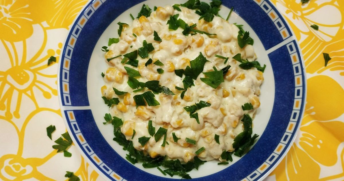 καλαμπόκι με Philadelphia και γκούντα στο τηγάνι Συνταγή από τον/την ...