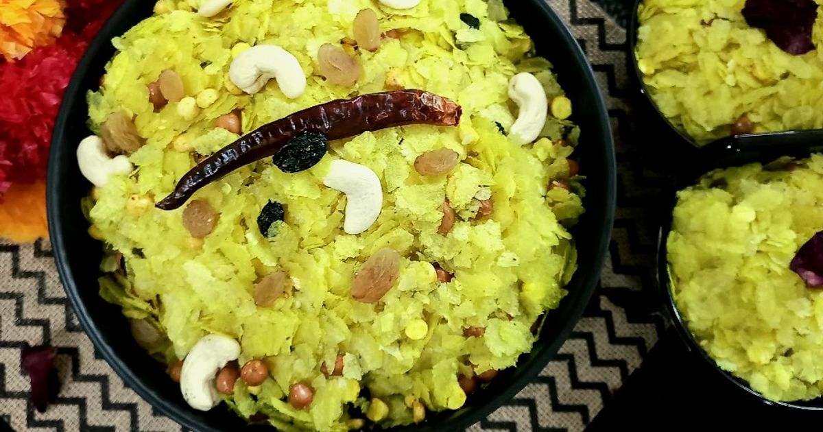 Sneha Patel દ્વારા રેસીપી નાઇલોન પૌવા નુ ચવાણુ (Nylon Poha Chavanu ...
