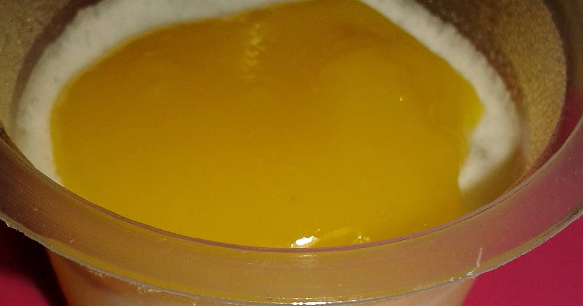 Resep Pudding Lychee Mango Sauce oleh Sherly Eii - Cookpad