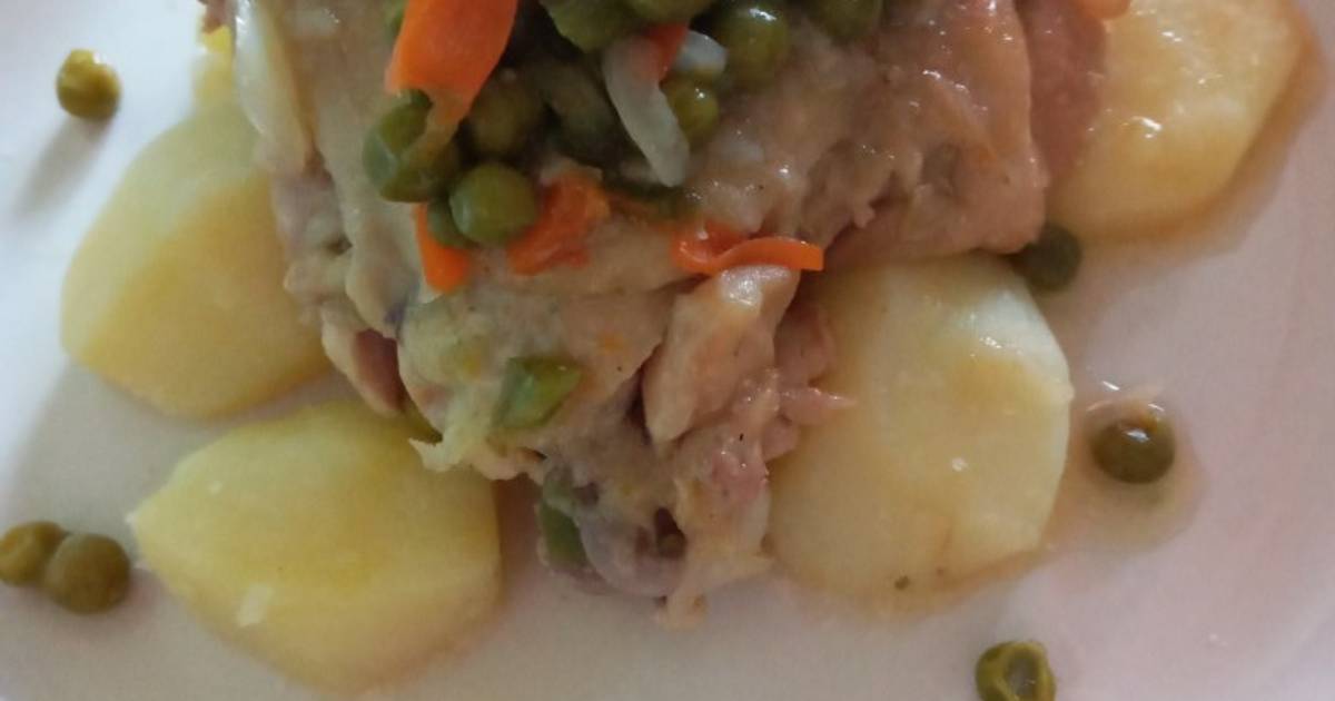 Pollo arvejado 🤩🤤 Receta de amelyn cofré- Cookpad